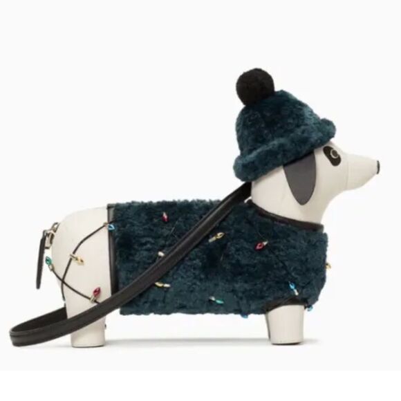 kate spade | Bags | Nwt Kate Spade Claude Bag Dachshund Dog Christmas ...